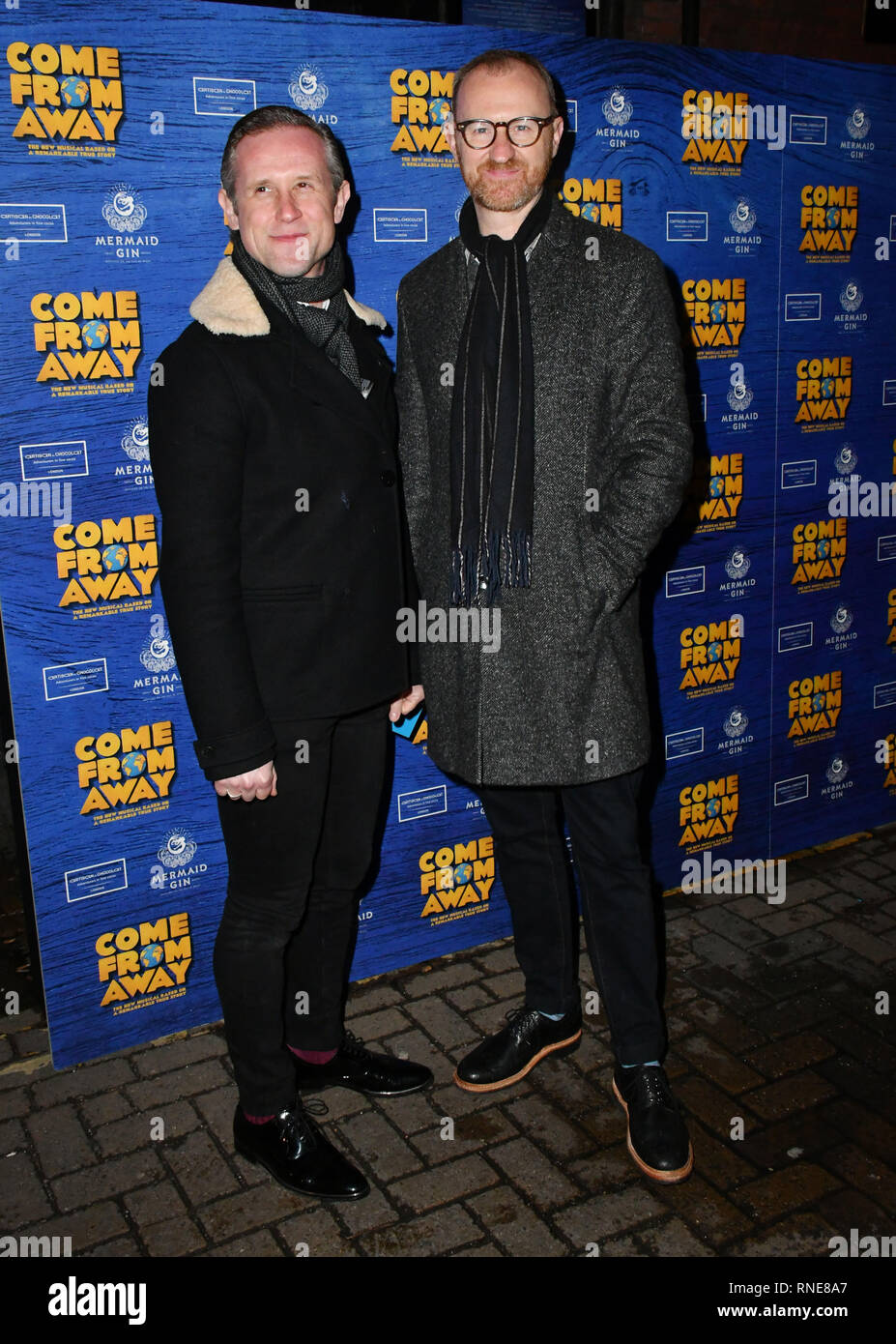 London, UK. 18th Feb 2019. Ian Hallard, Mark Gatiss at Red carpet ...