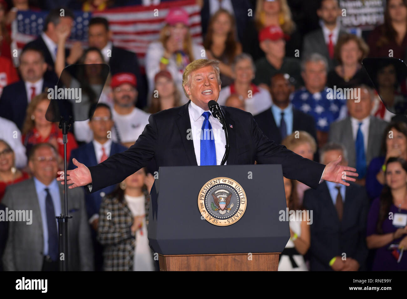 Miami, United States Of America. 18th Feb, 2019. President Donald Trump ...