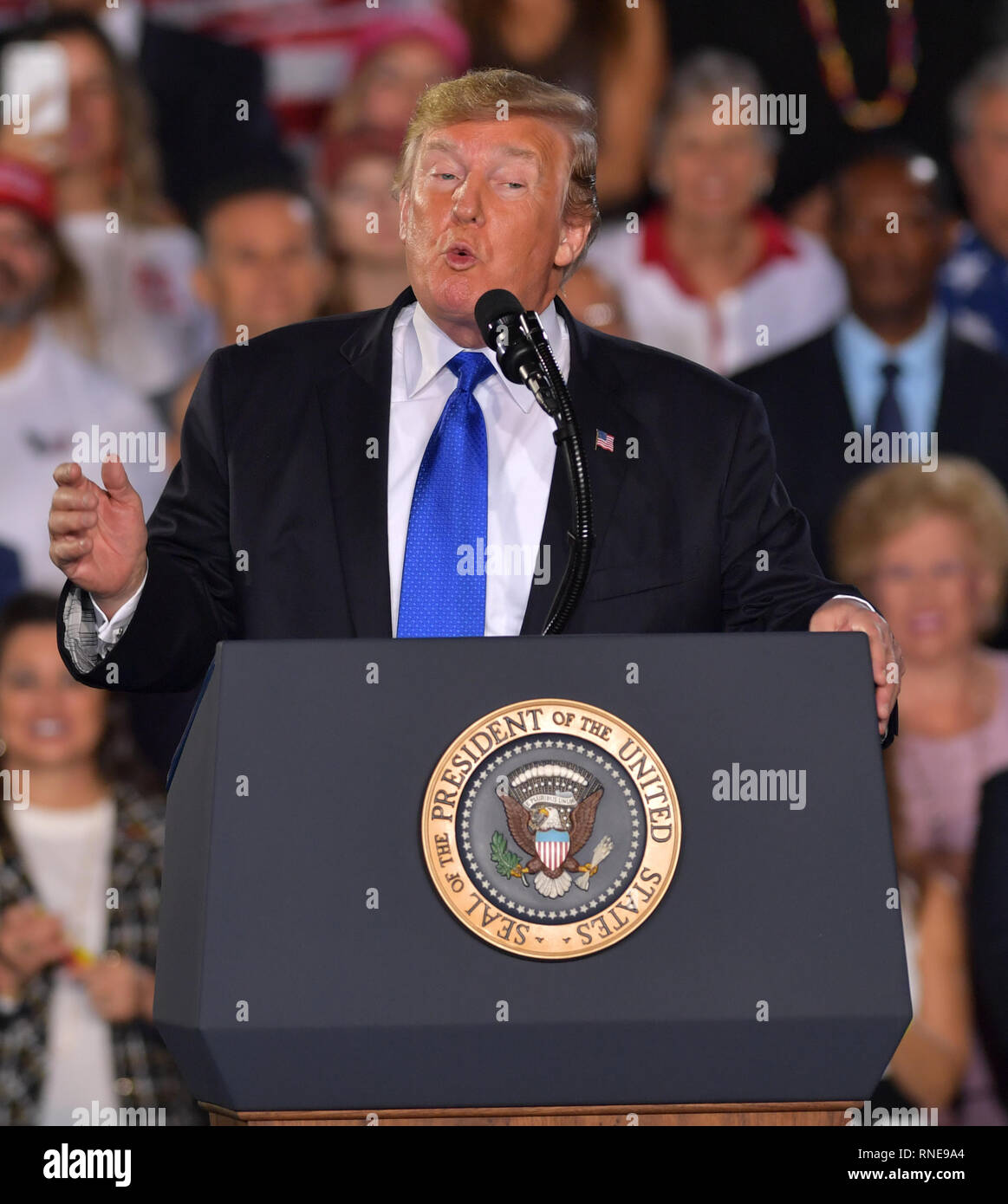 Miami, United States Of America. 18th Feb, 2019. President Donald Trump ...
