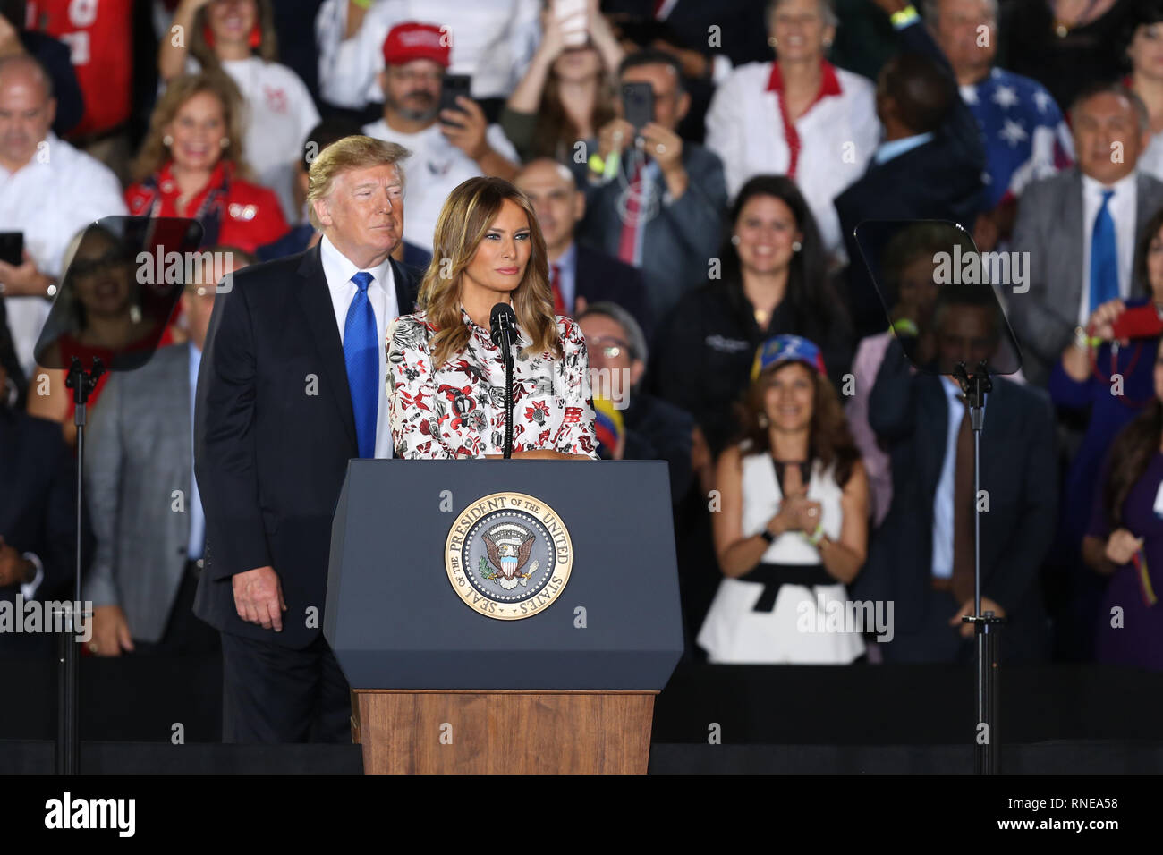 Miami, United States Of America. 18th Feb, 2019. President Donald Trump ...