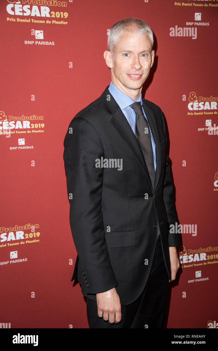 Franck Riester culture minister attends the Producer's Dinner Cesar ...