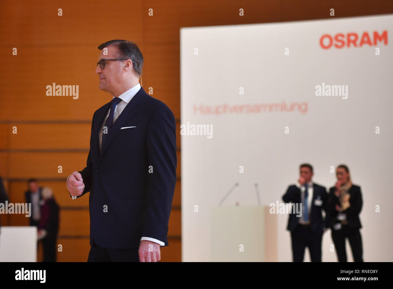 Munich, Deutschland. 19th Feb, 2019. Dr. Olaf Berlien, Chairman of the ...