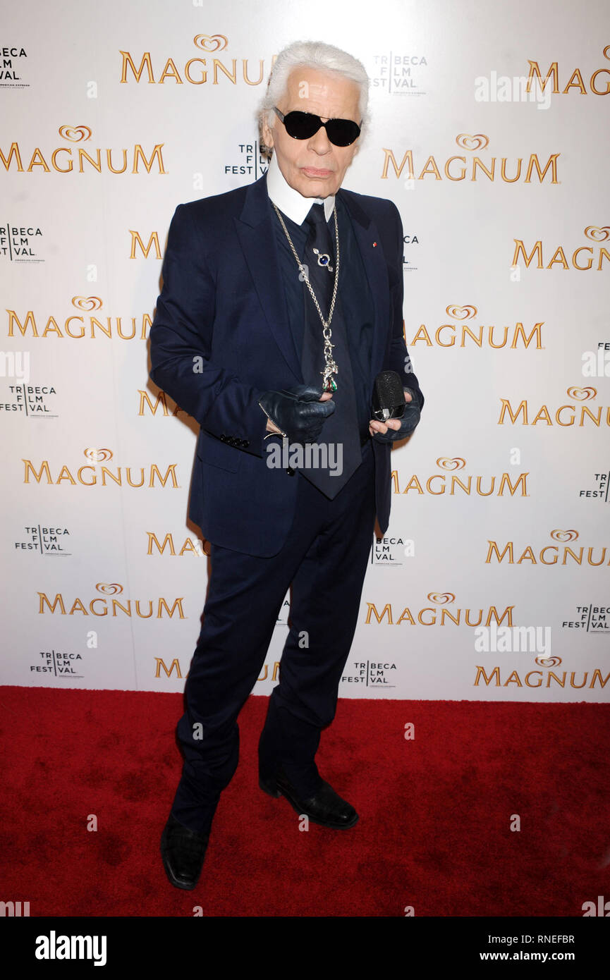 Karl Lagerfeld at the debut of Karl Lagerfeld & Rachel Bilson's ...