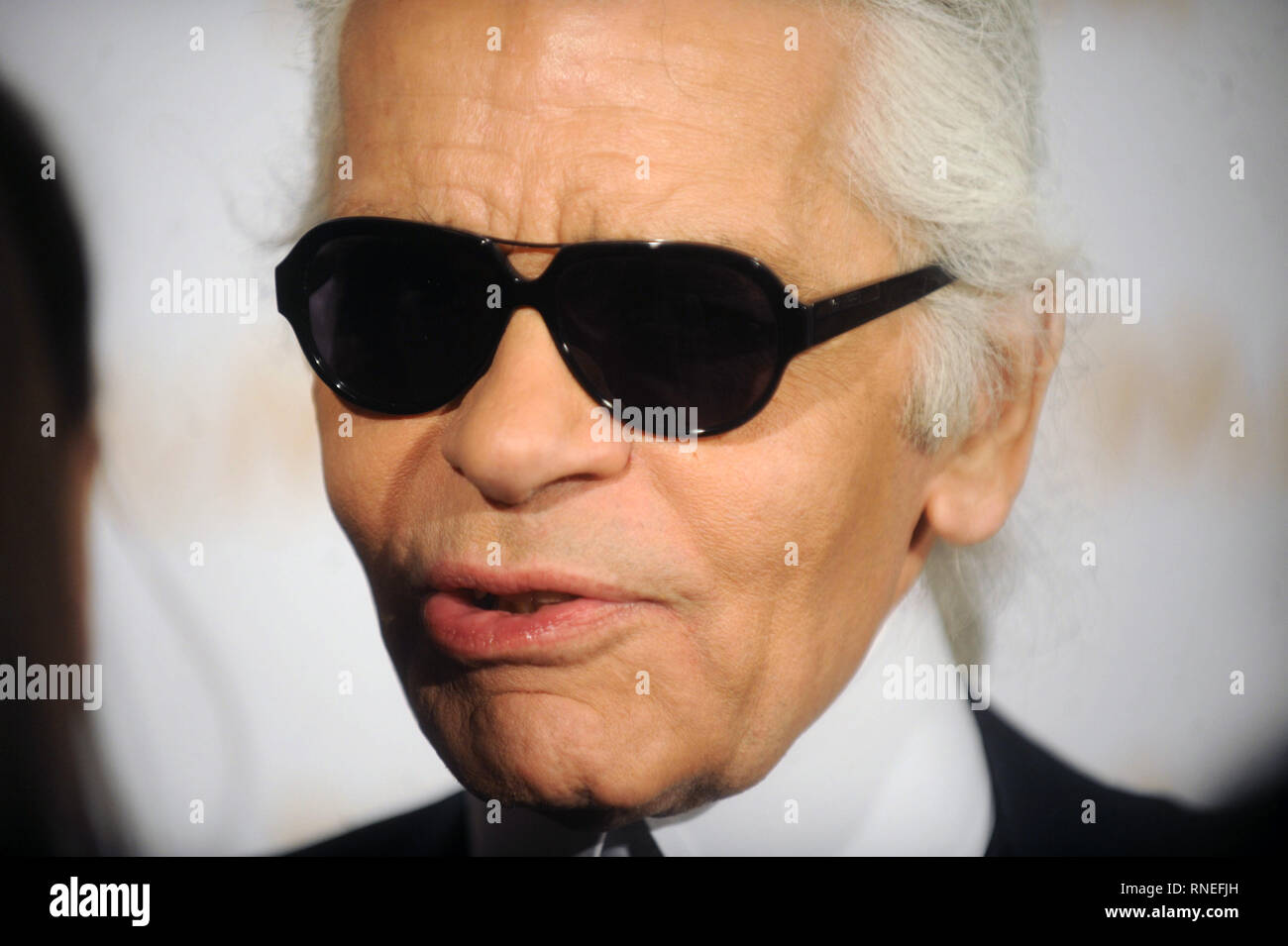 Karl Lagerfeld at the debut of Karl Lagerfeld & Rachel Bilson's ...