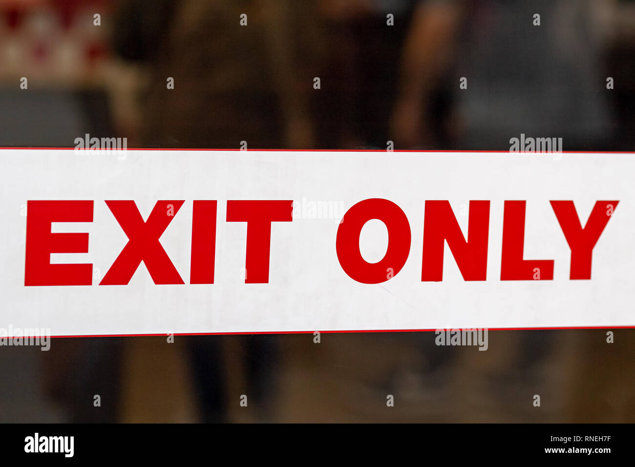 Exit only sign hi-res stock photography and images - Alamy