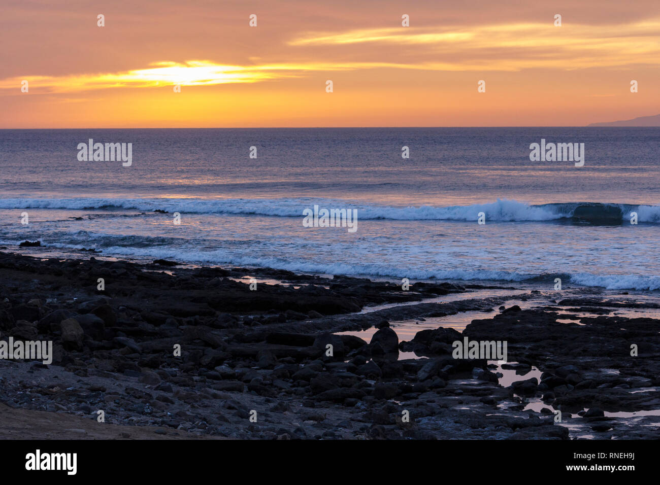 landscape at sunset Stock Photo - Alamy