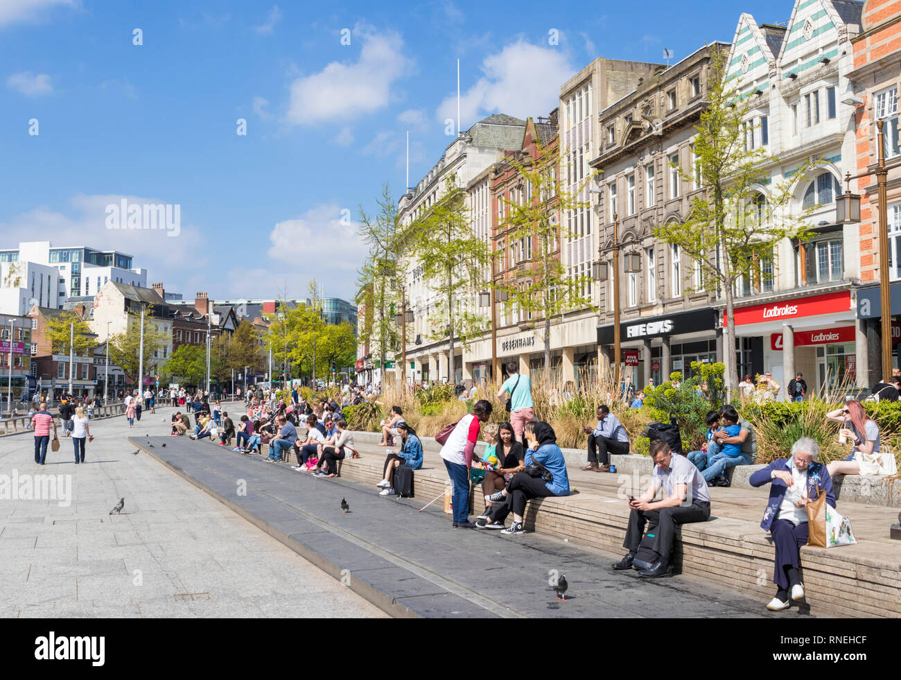 nottingham market square city centre nottingham old market square ...