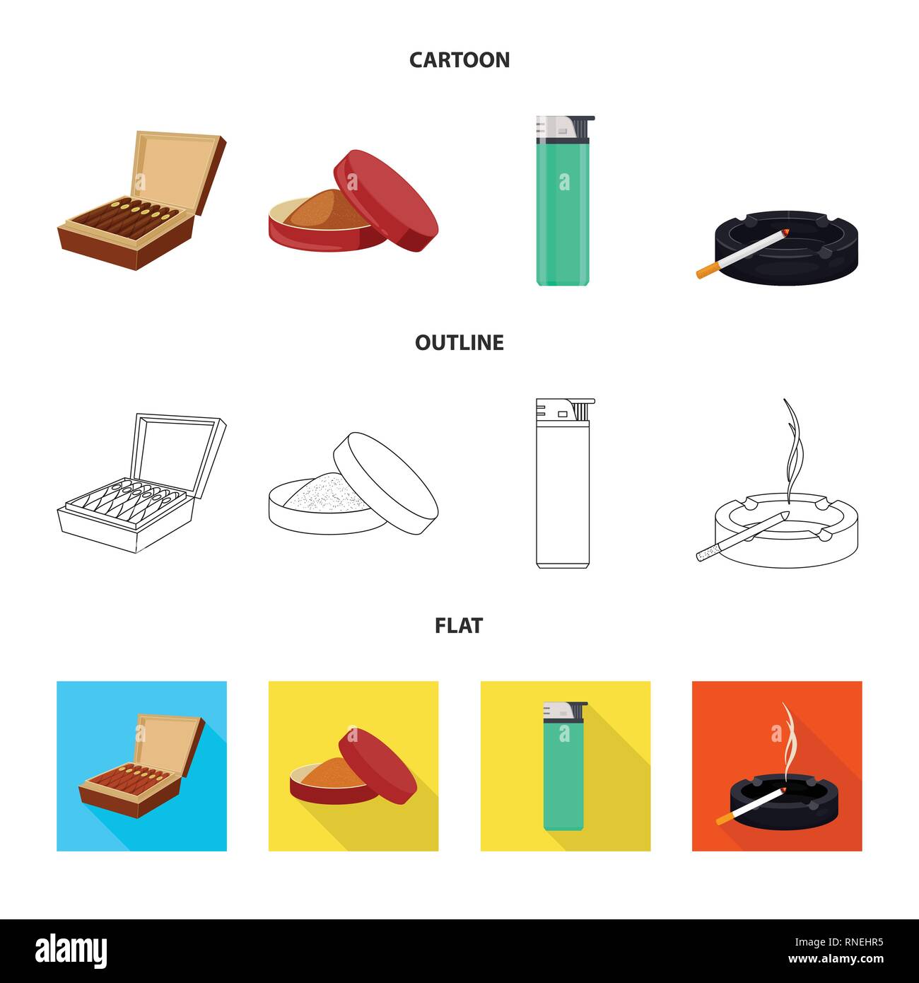 Isolated object of refuse and stop logo. Collection of refuse and habit ...