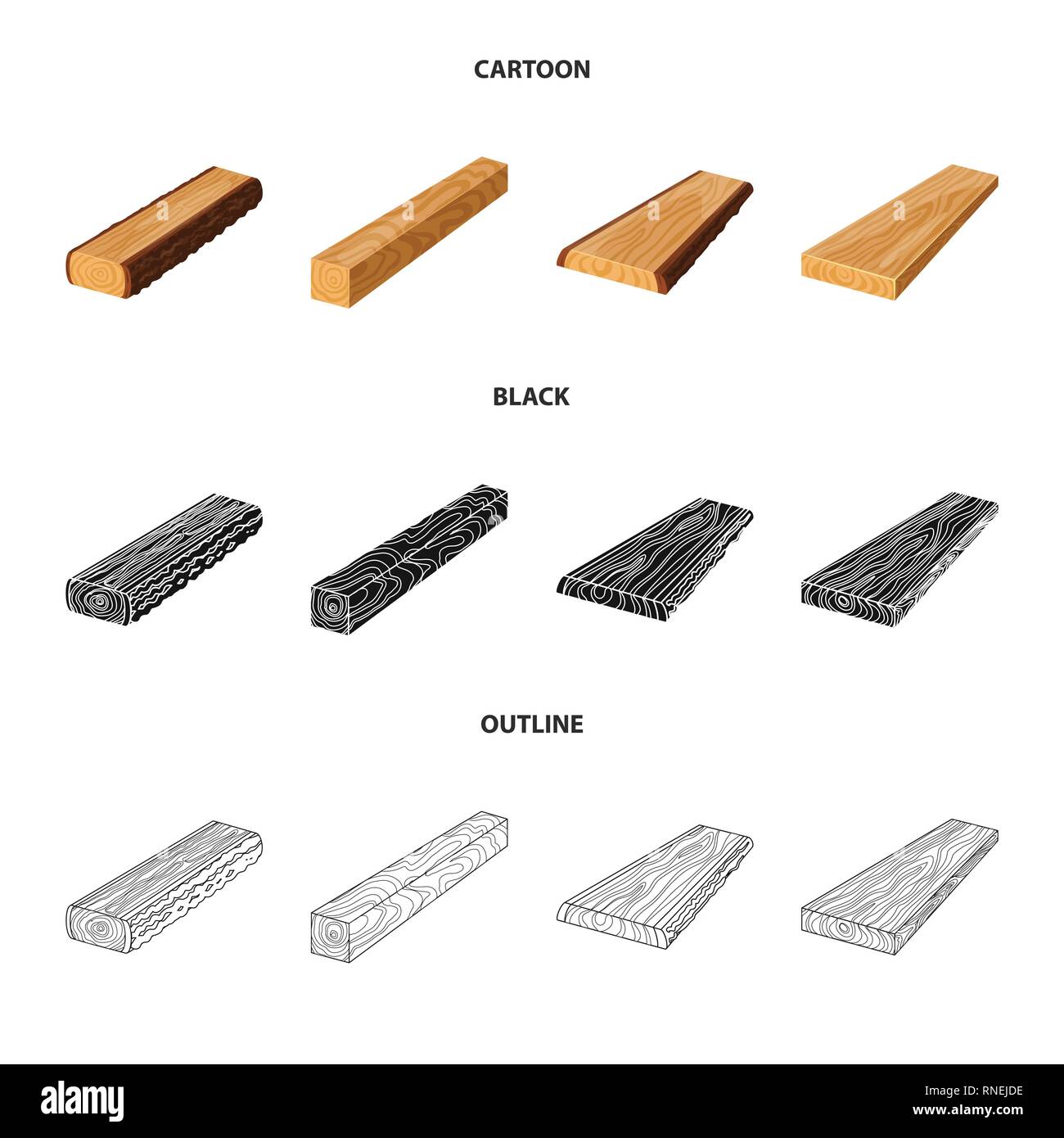 Oak birch beech build Stock Vector Images - Alamy