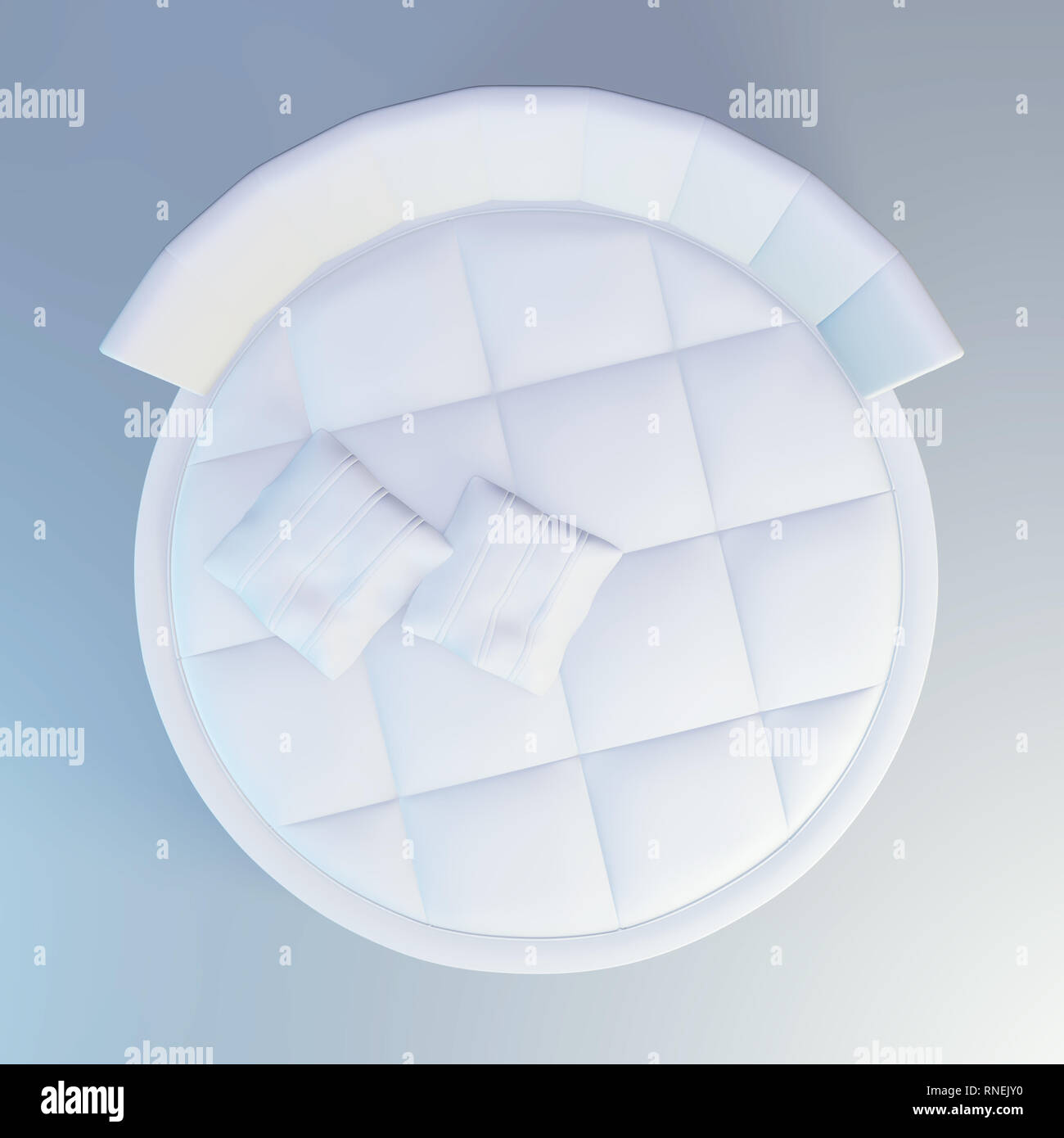 3d rendering bed top view hi-res stock photography and images - Alamy