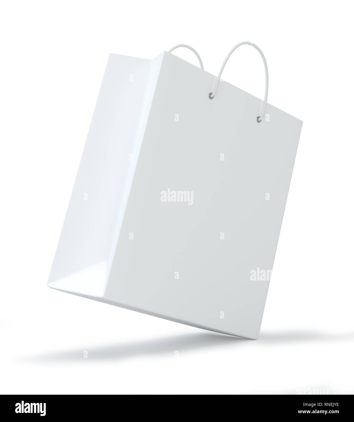 Empty Shopping Bag for advertising and branding. Isolated on white ...