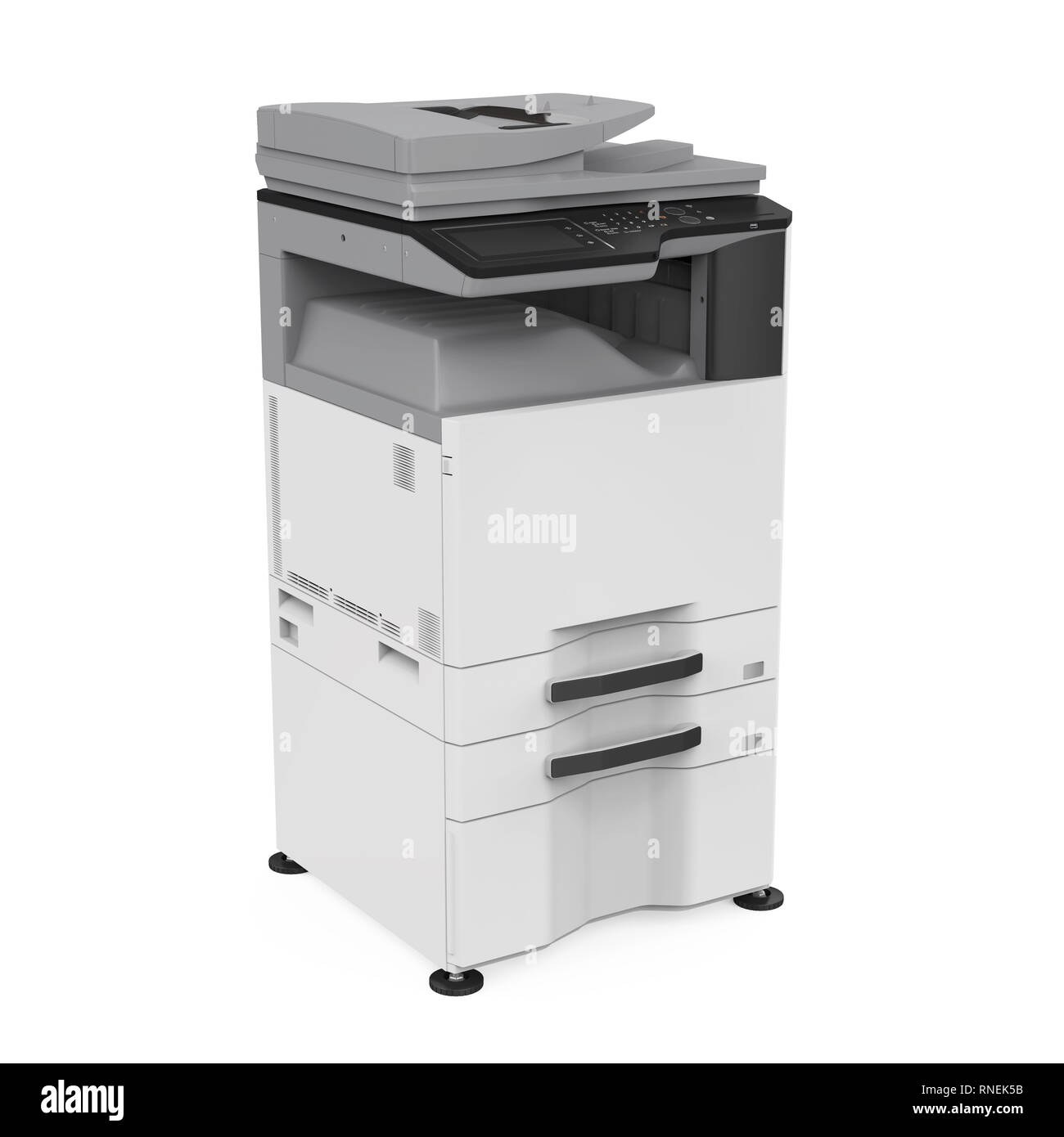 Office Multifunction Printer Isolated Stock Photo - Alamy