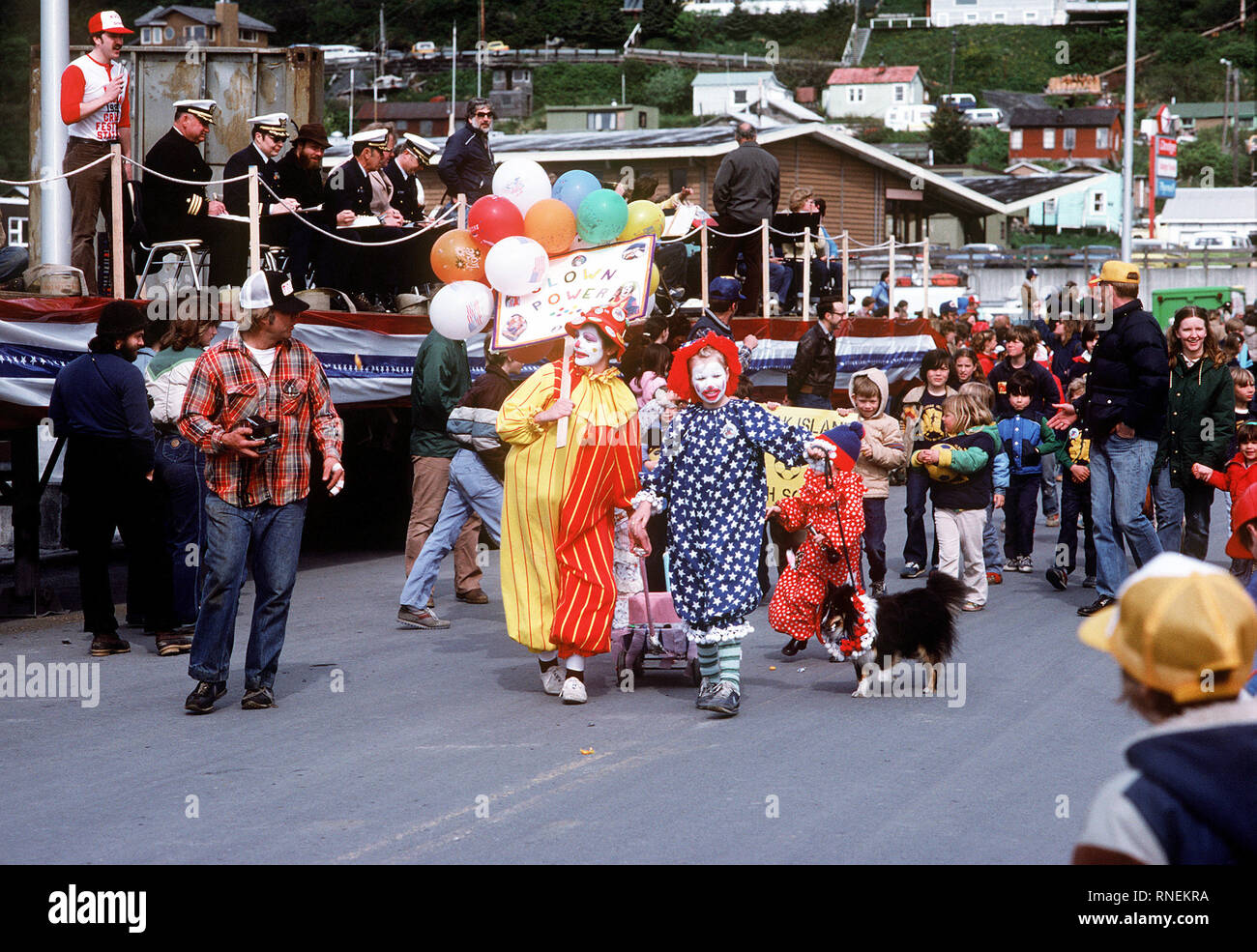 1982 - Officers of the ammunition ship USS PYRO (AE-24) judge the ...
