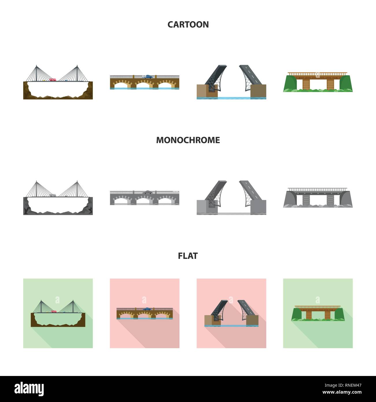 Isolated object of connection and design sign. Set of connection and ...