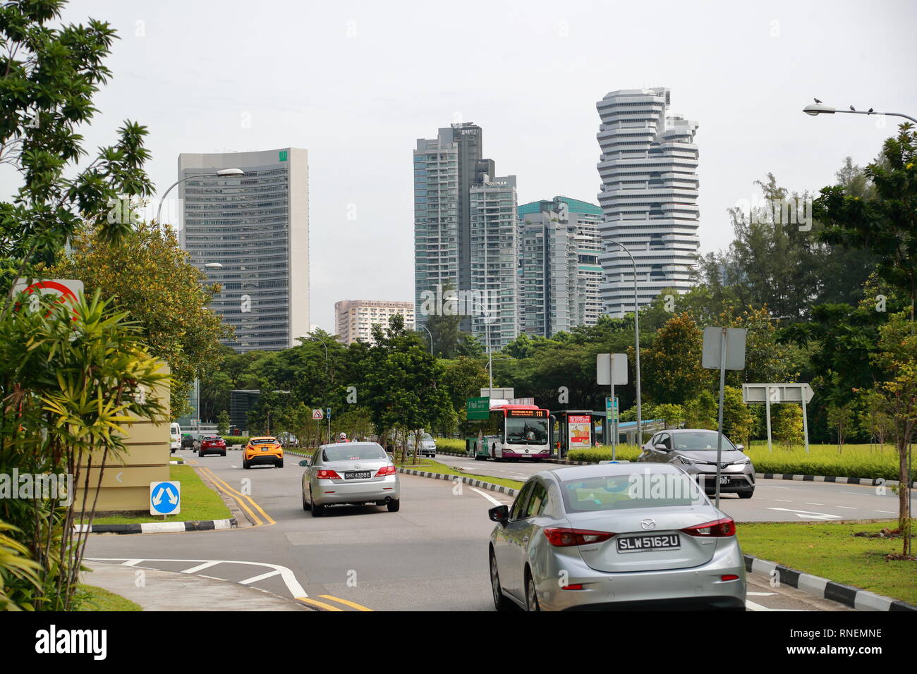 Raffles Blvd, Singapore Stock Photo - Alamy