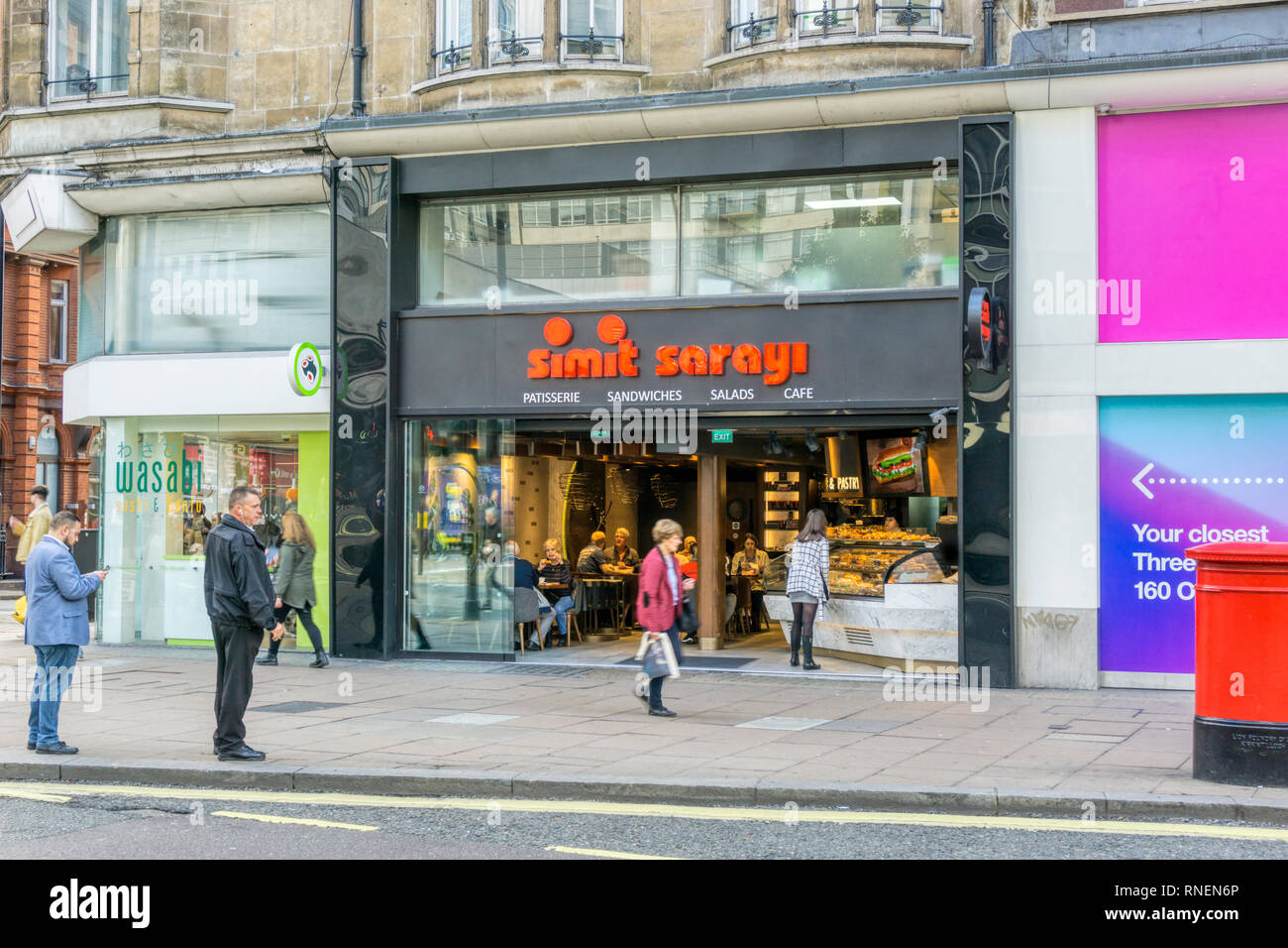 A branch of Simit Sarayi, Turkish patisserie in Oxford Street, London ...
