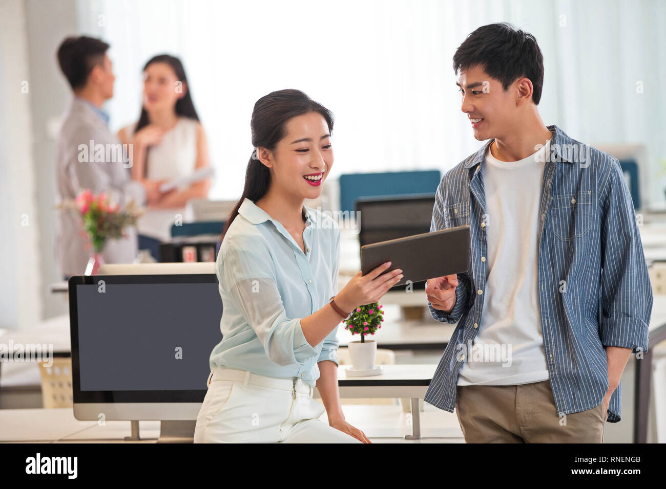 Business men and women in the office Stock Photo - Alamy
