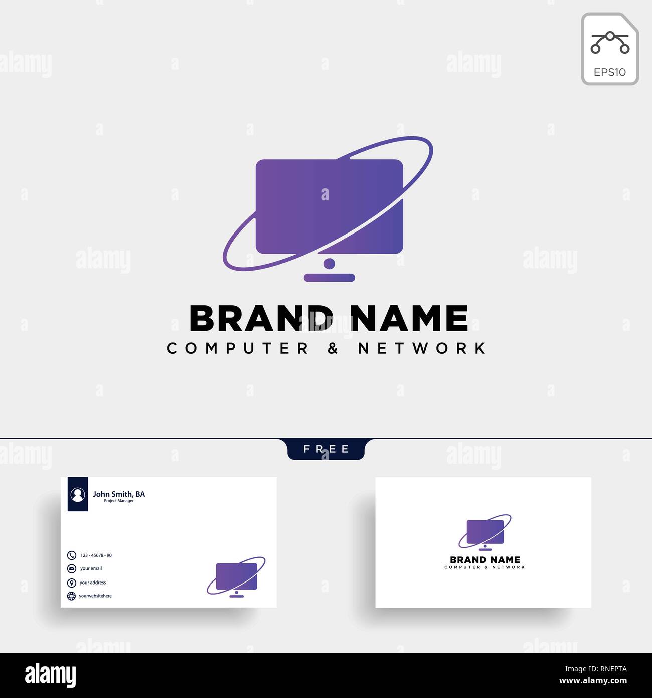 monitor digital technology logo template vector illustration icon ...