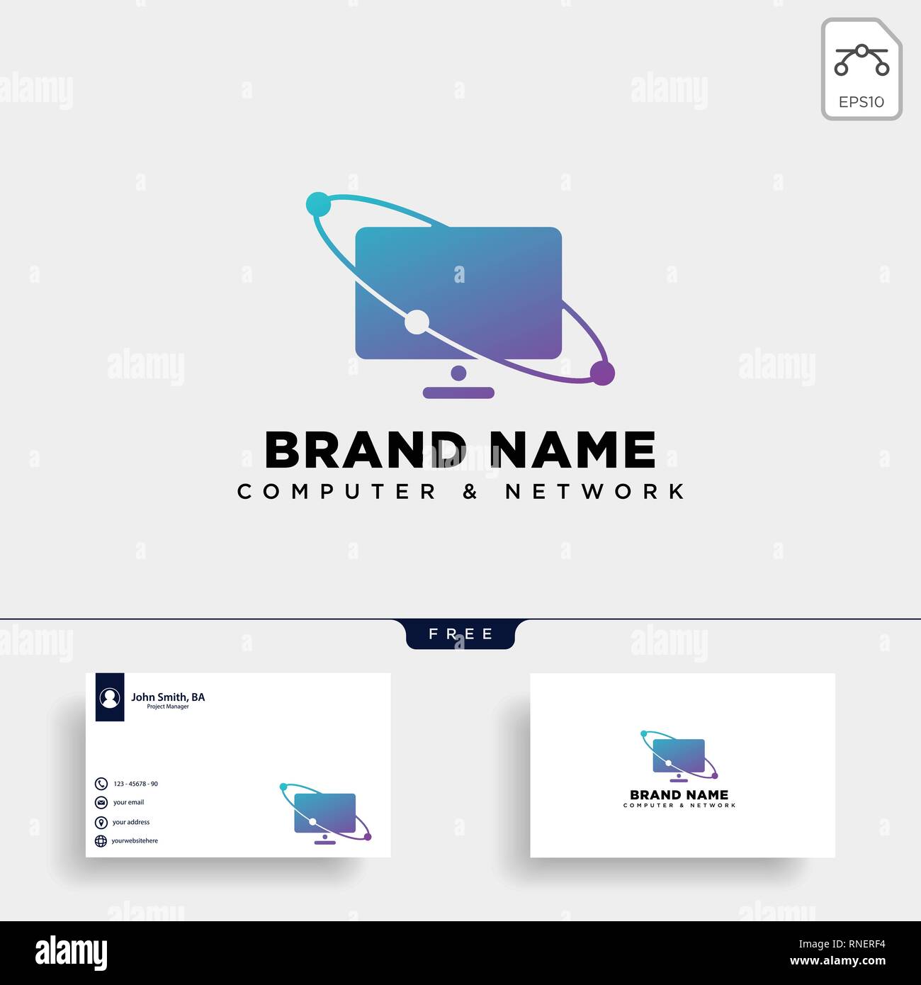 monitor digital technology logo template vector illustration icon ...