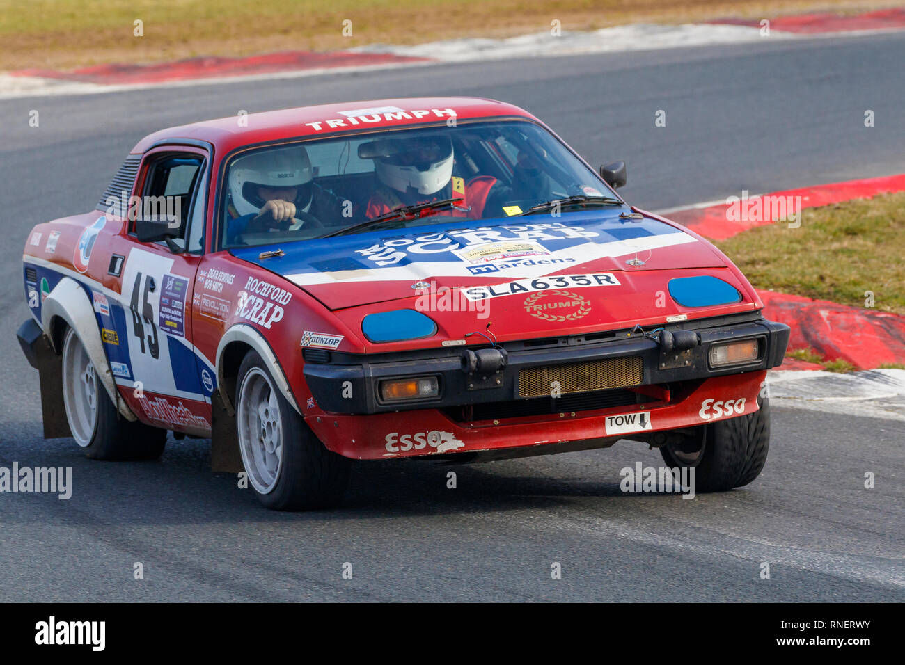 Triumph TR7 V8, SLA 635A, with driver Dean Fewings and co-driver Bob ...
