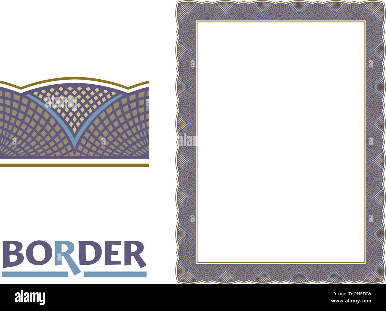 Old World Borders Vector - Tiled frame in plant leaves and flowers ...