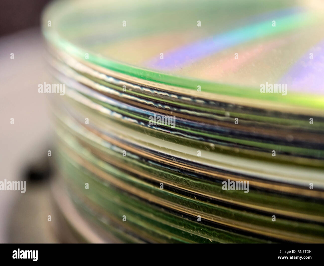 Pile of old dusty compact discs Stock Photo - Alamy
