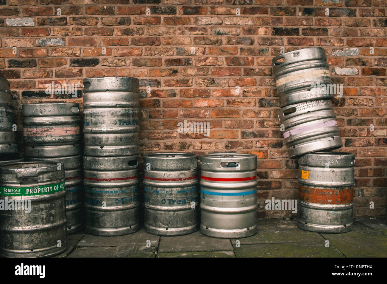 A stack of beer kegs hi-res stock photography and images - Alamy