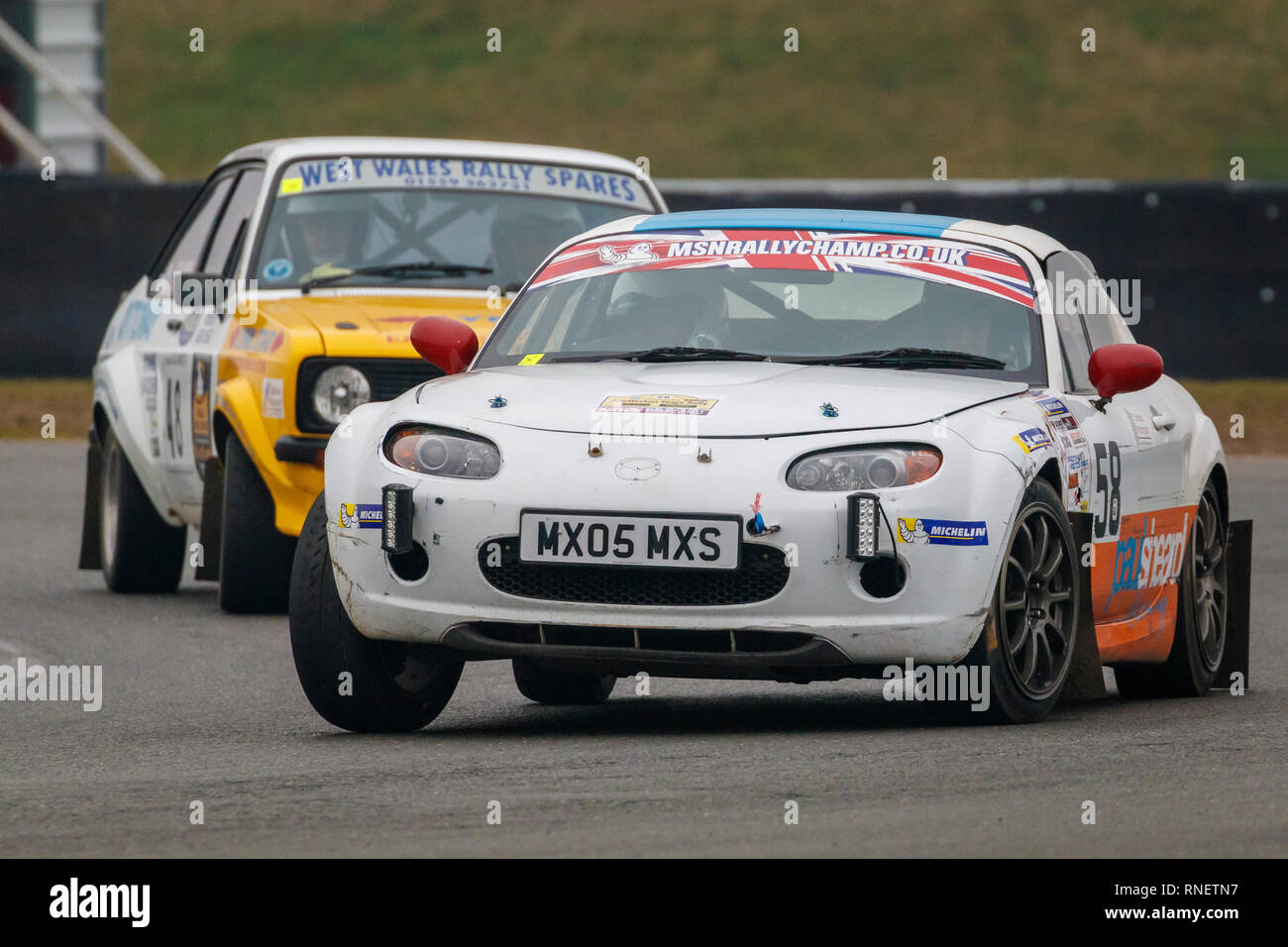 Mazda MX5, MX05 MXS, with driver Steve Dolman and co-driver Paul Gorge ...