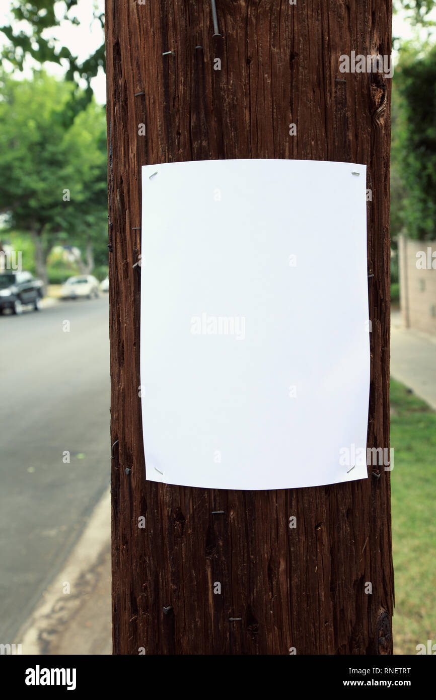 Missing poster blank hi-res stock photography and images - Alamy