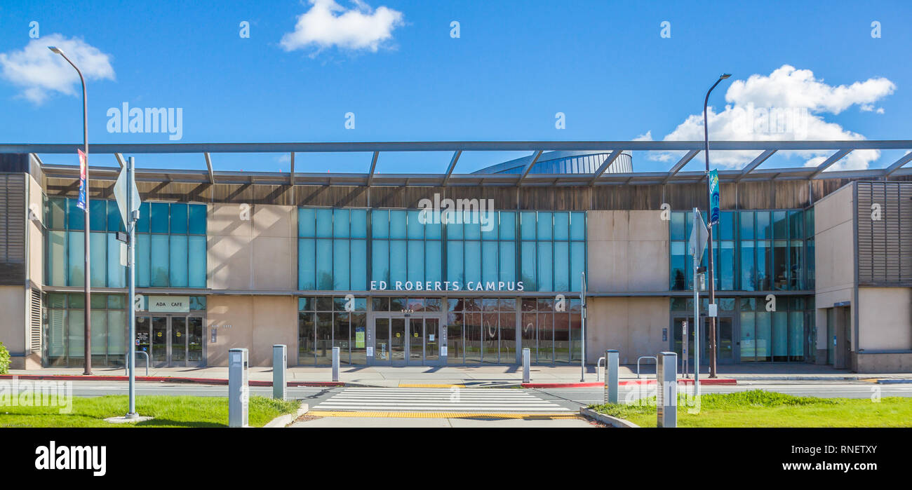 Ed Roberts Campus, Berkeley, California, USA. Daytime, color, landscape ...