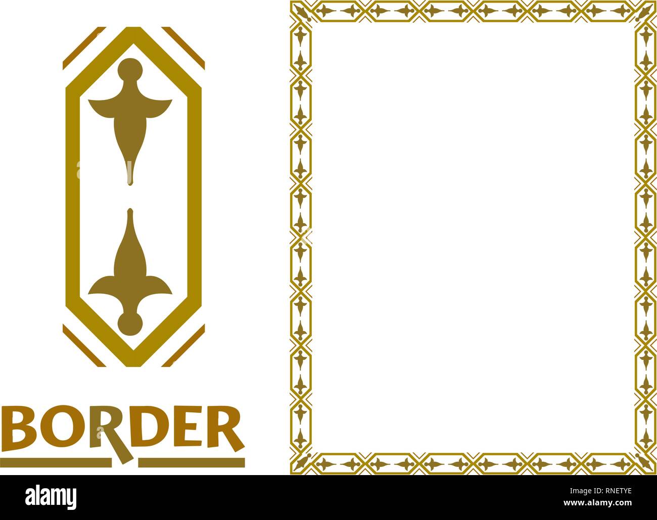 Old World Borders Vector - Tiled frame in plant leaves and flowers ...