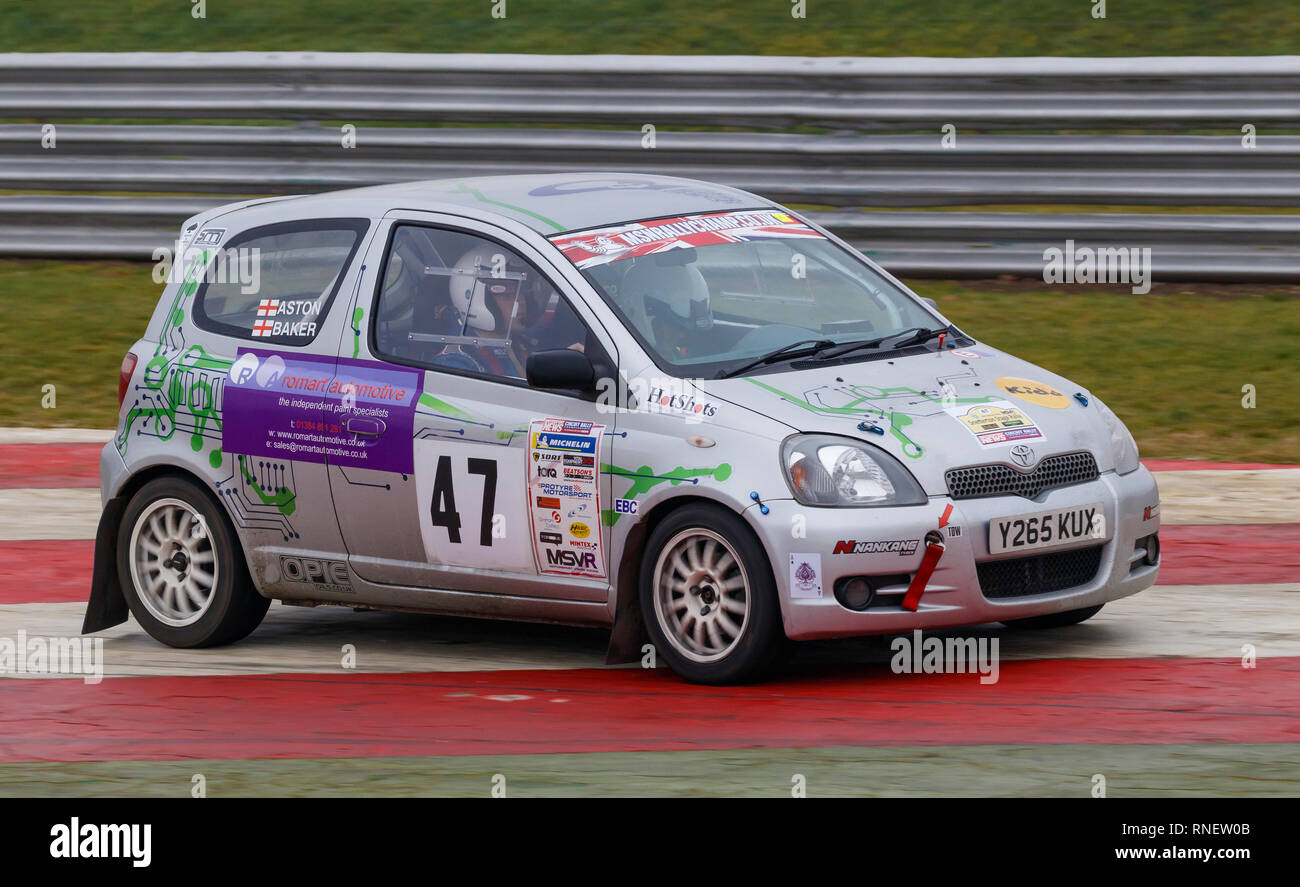 Toyota Yaris SR, Y265 KUX, with driver Craig Aston and co-driver Nick ...