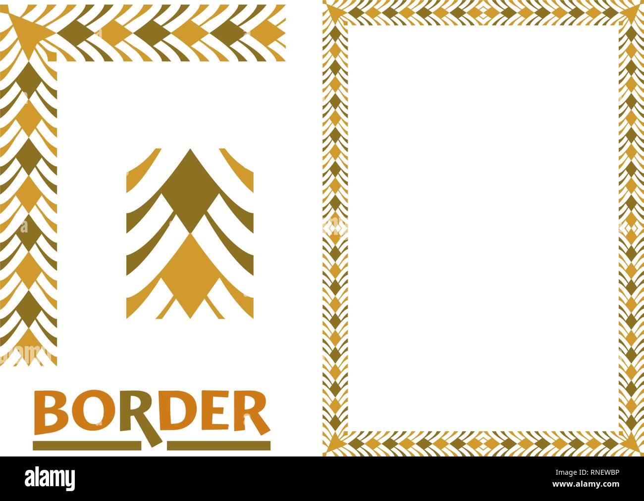 Old World Borders Vector - Tiled frame in plant leaves and flowers ...