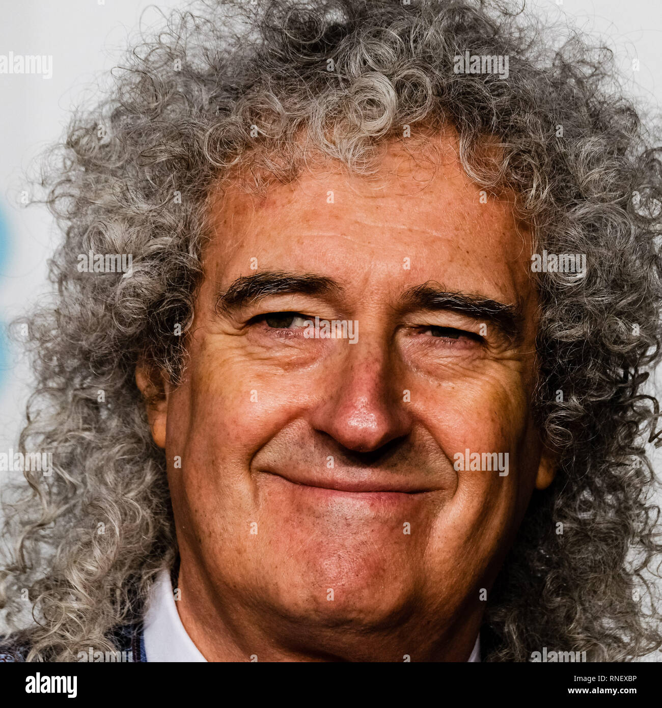 Brian May poses on the red carpet at the British Academy Film Awards on ...