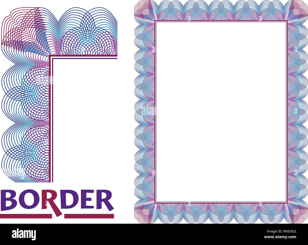 Old World Borders Vector - Tiled frame in plant leaves and flowers ...