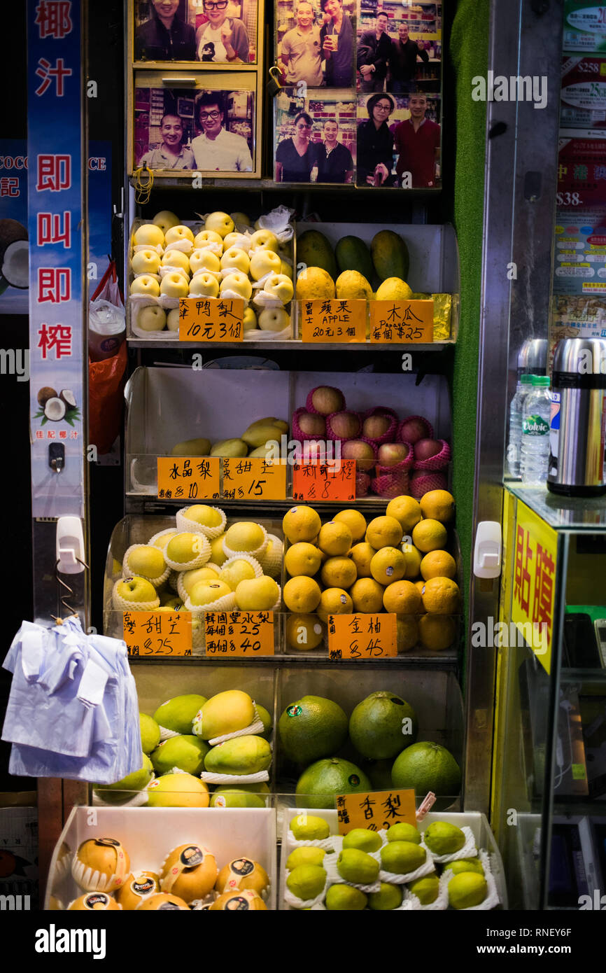 Night time shopping in Hong Kong. The city that never sleeps Stock ...