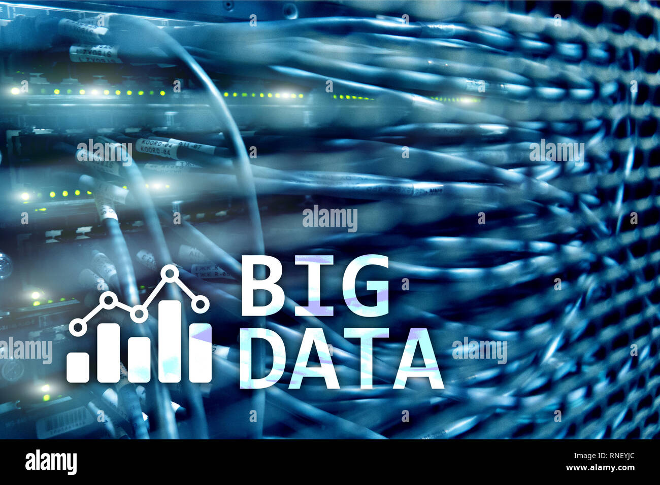 Big data analysing server. Internet and technology Stock Photo - Alamy