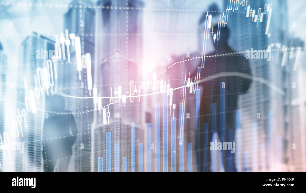 Forex trading, Financial market, Investment concept on business center ...