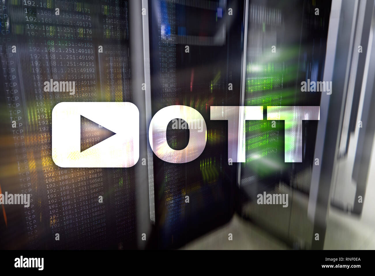 OTT, IPTV, video streaming over the internet Stock Photo - Alamy