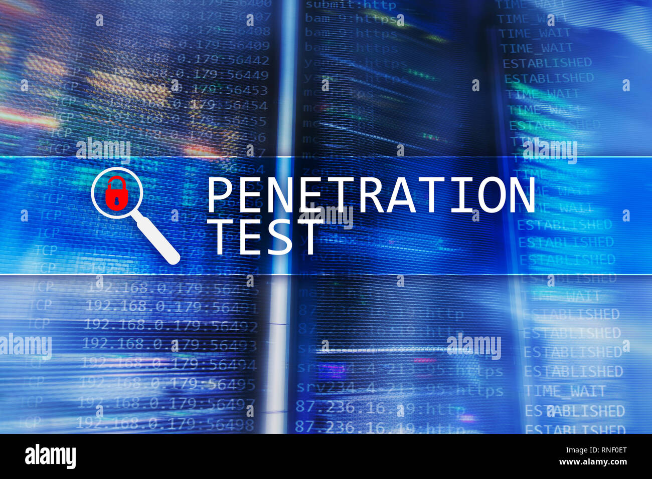Penetration test. Cybersecurity and data protection. Hacker attack ...