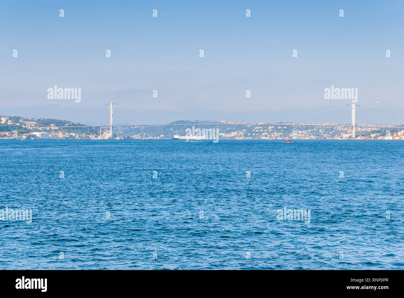 Panoramic view of Istanbul. Panorama cityscape of famous tourist ...