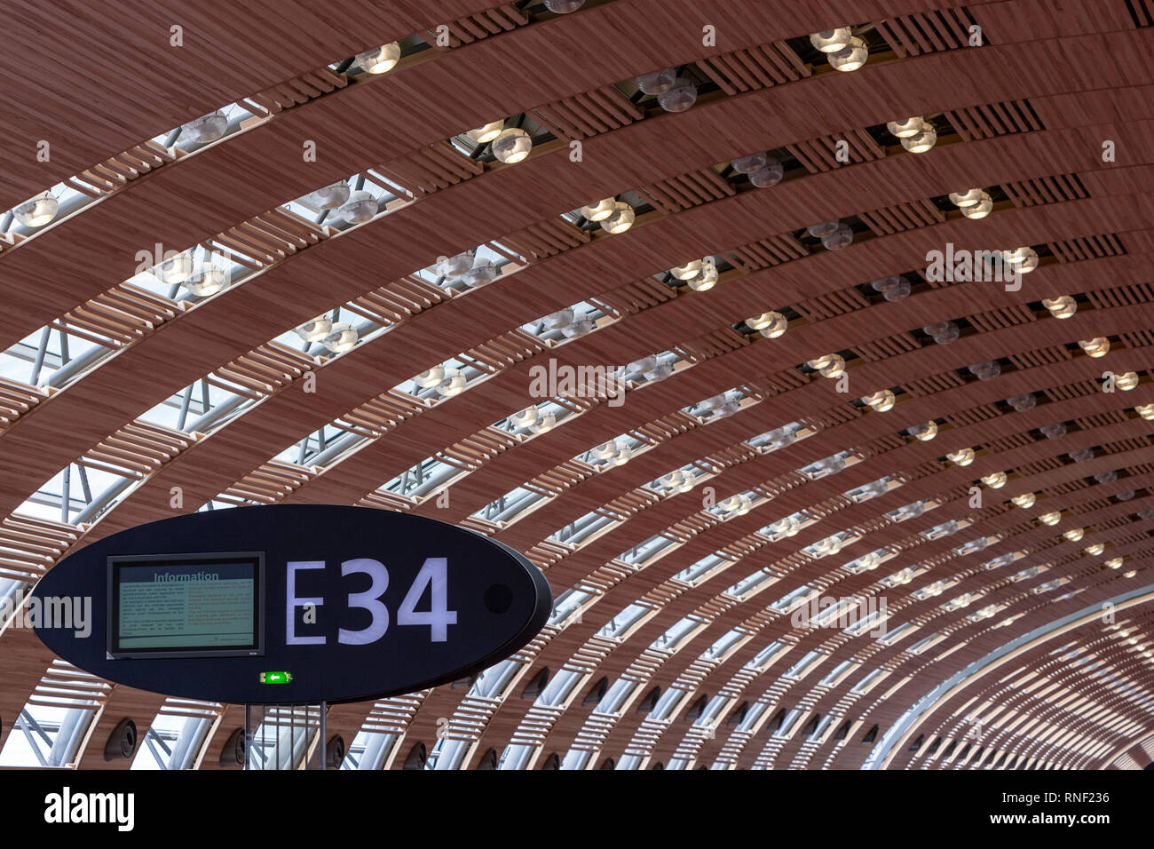 Paris Charles de Gaulle airport, Terminal 2E, France. Terminal ...