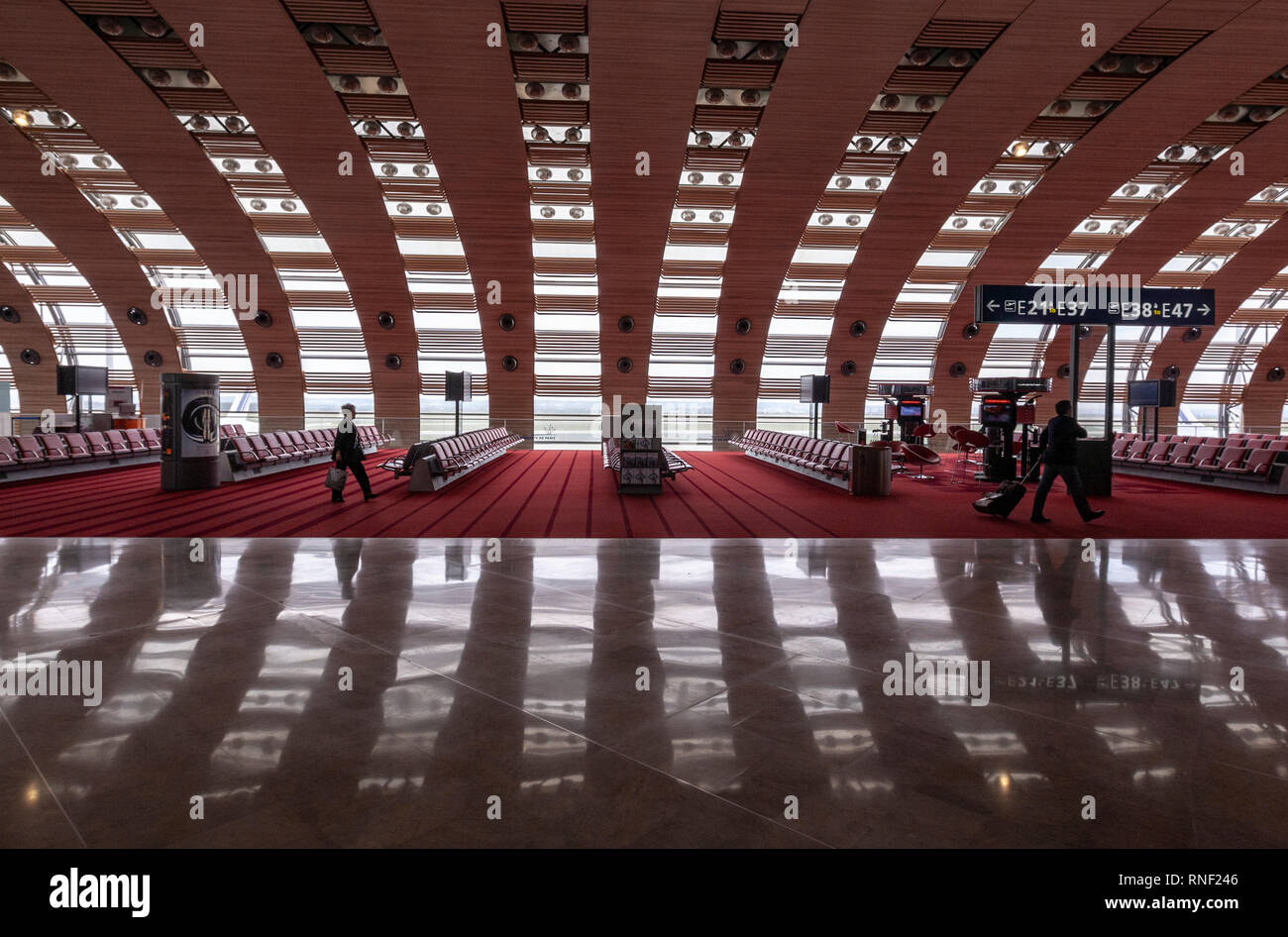 Paris Charles de Gaulle airport, Terminal 2E, France. Terminal ...