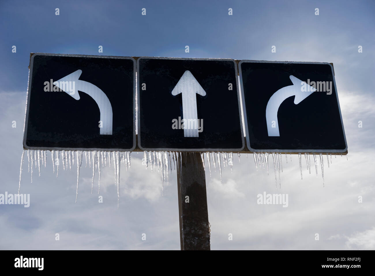 Straight traffic sign hi-res stock photography and images - Alamy