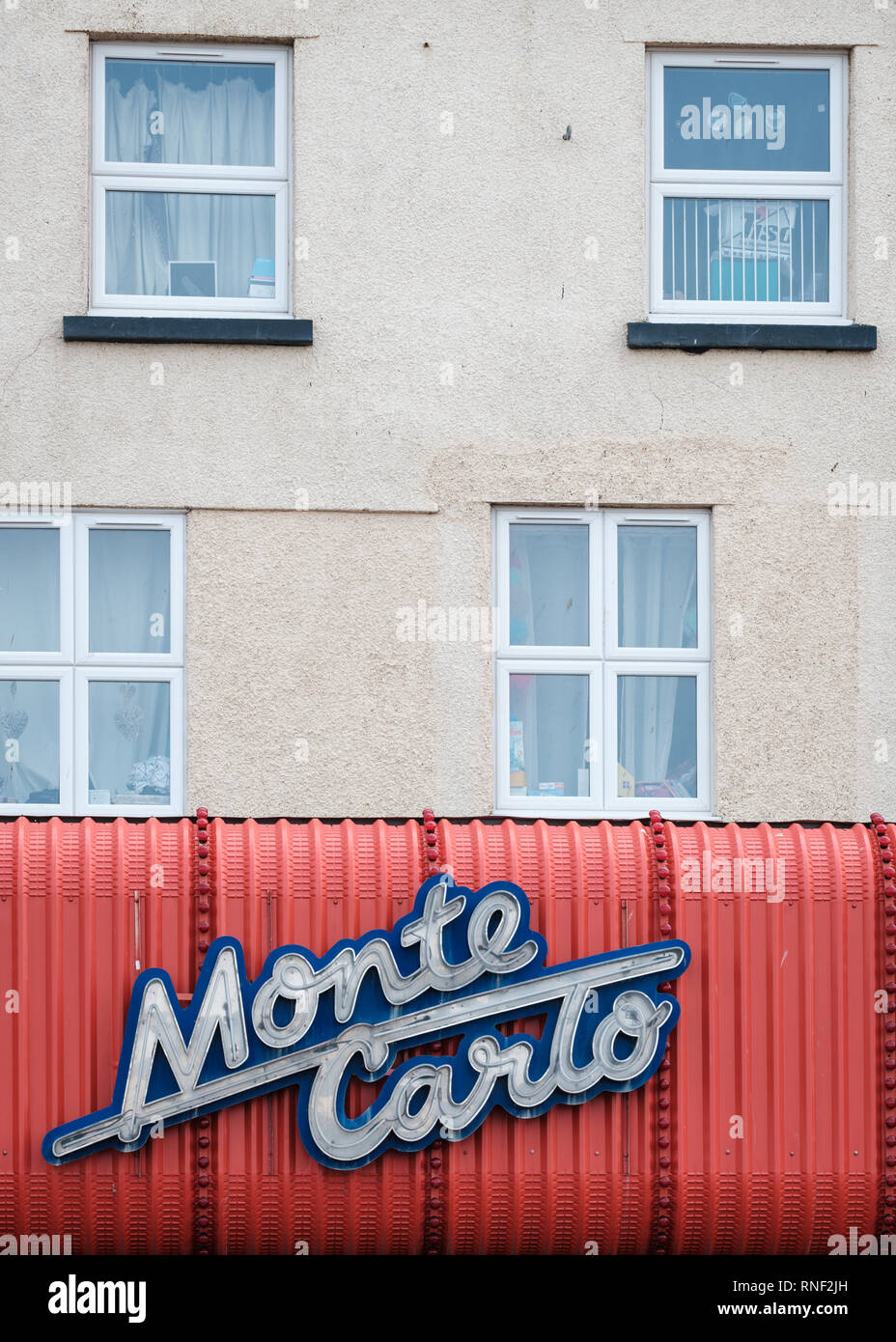 A section of the front of the famous Les Harkers amusement arcade on ...