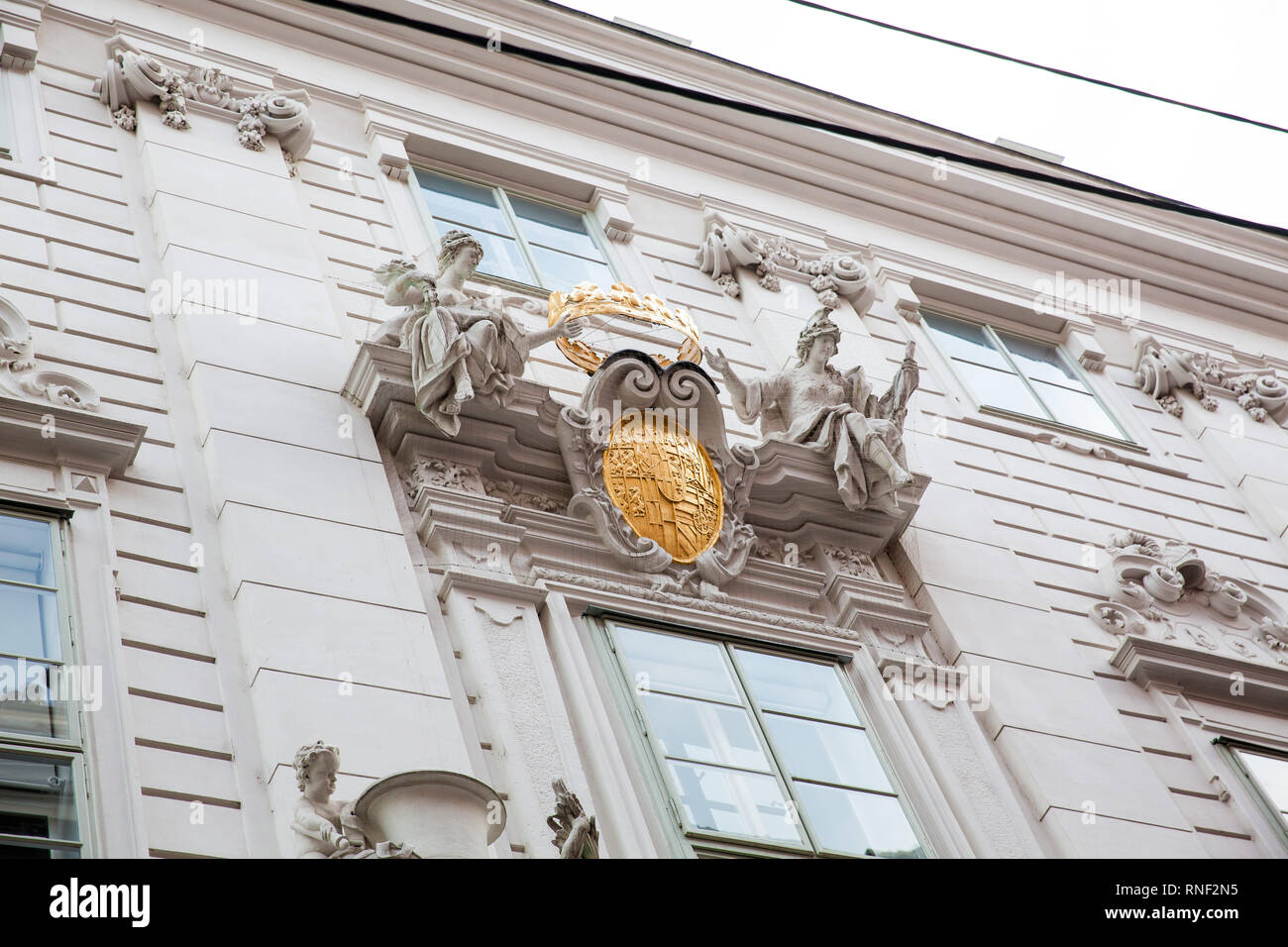 Details of the beautiful architecture of the antique buildings at ...