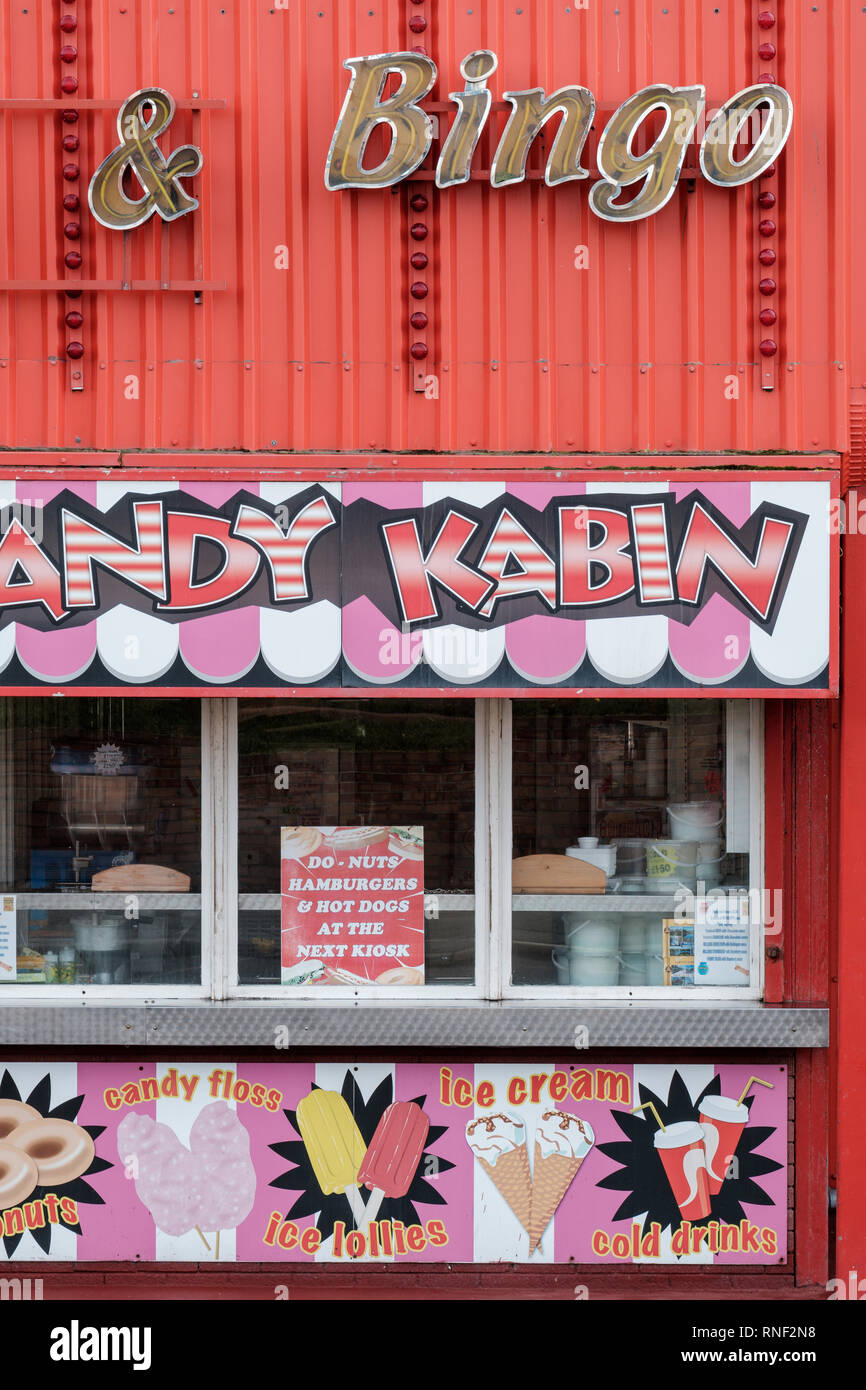 The Kandy Kabin at the front of the famous Les Harkers amusement arcade ...