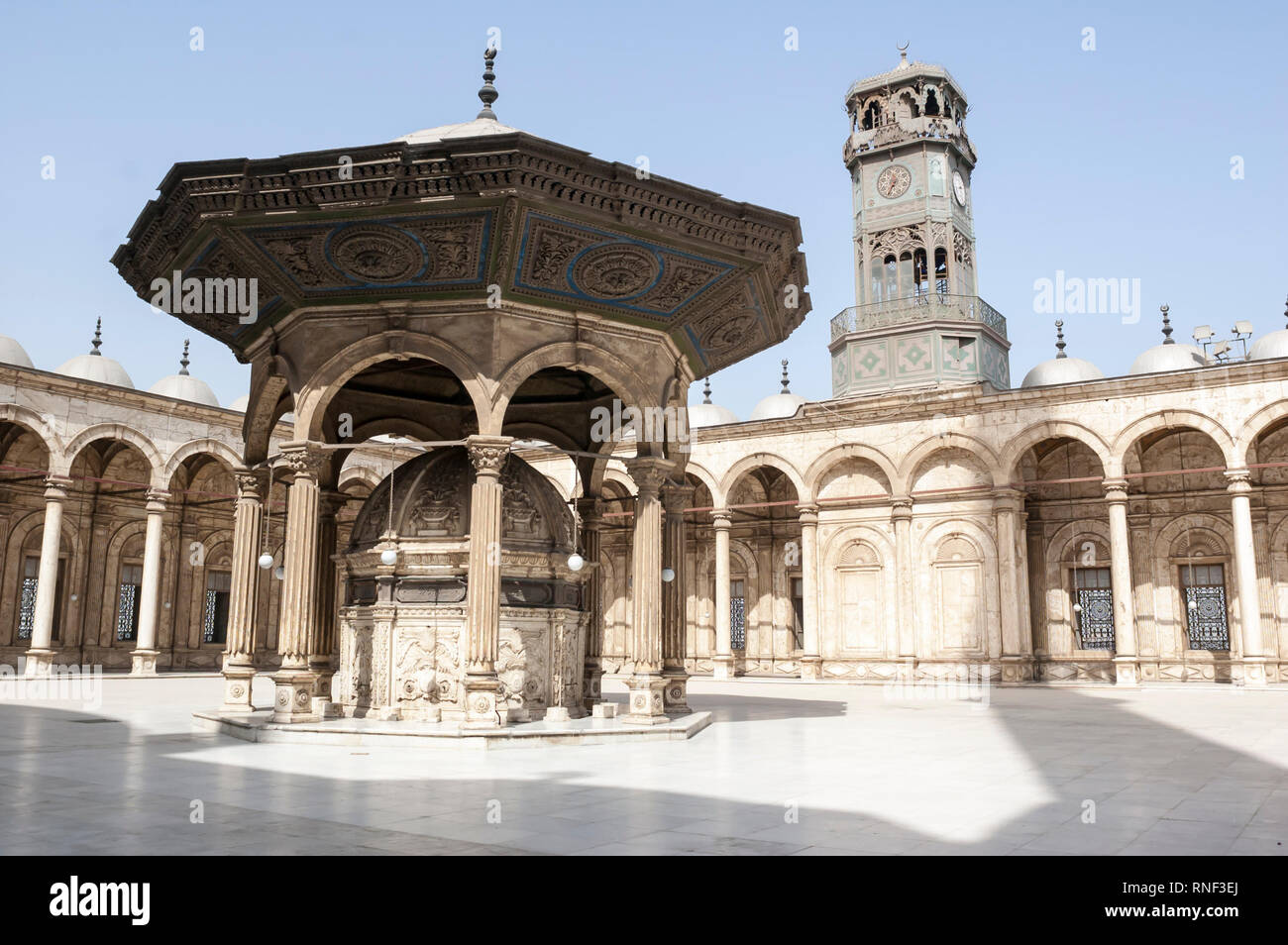 Cairo, Egypt - April 14 2008: The mosque of Muhammad Ali (or Alabaster ...