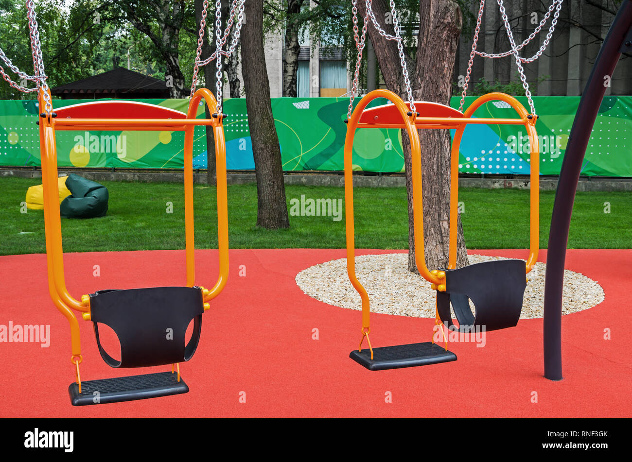 New swings for young children on which you can swing parents and ...
