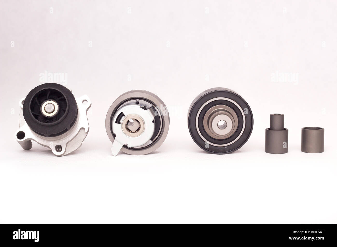 Set of rollers of the automobile engine timing system and the cooling ...